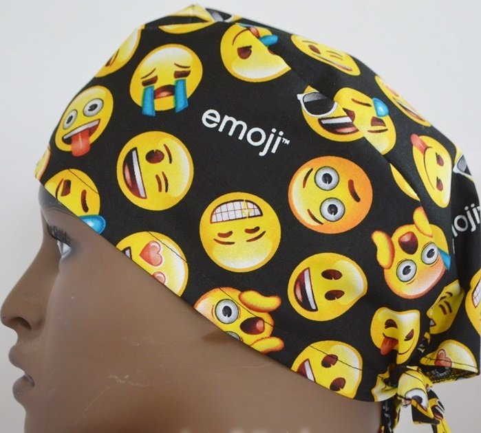 Emojis on Black – The Scrub Cap Shop – Medical Scrubs and Hats